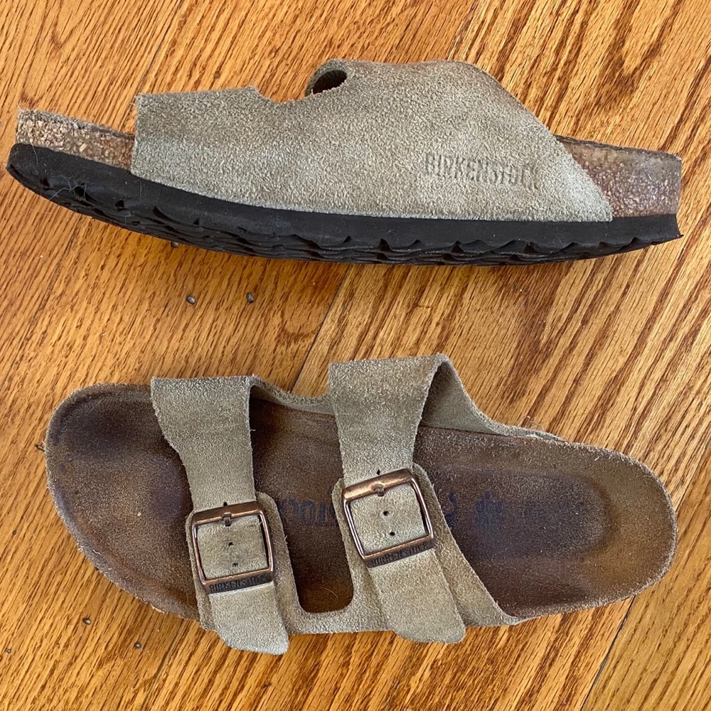 Birkenstock Slides, Taupe - Gem